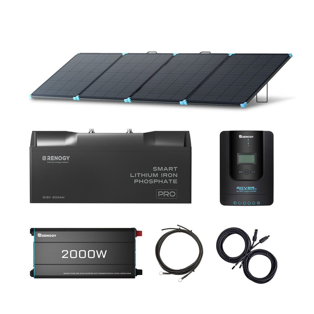 2kWh Draagbaar Thuis Back-up Systeem | 400W Draagbaar Zonnepaneel + 12 ...