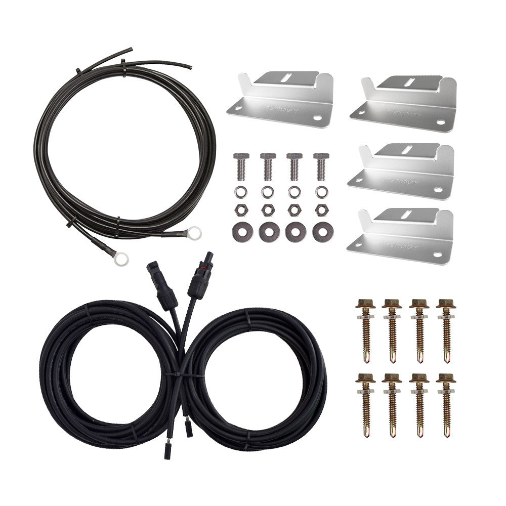 Wiring and Mounting Kit For 100W Solar Panel | Renogy EU | Renogy NL